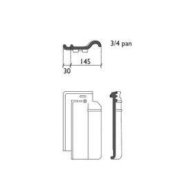 Monier Postel 20 Driekwartpan Rustiek